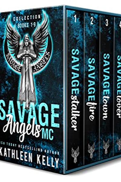 Savage Angels MC Collection Books 1-9: Motorcycle Club Romance